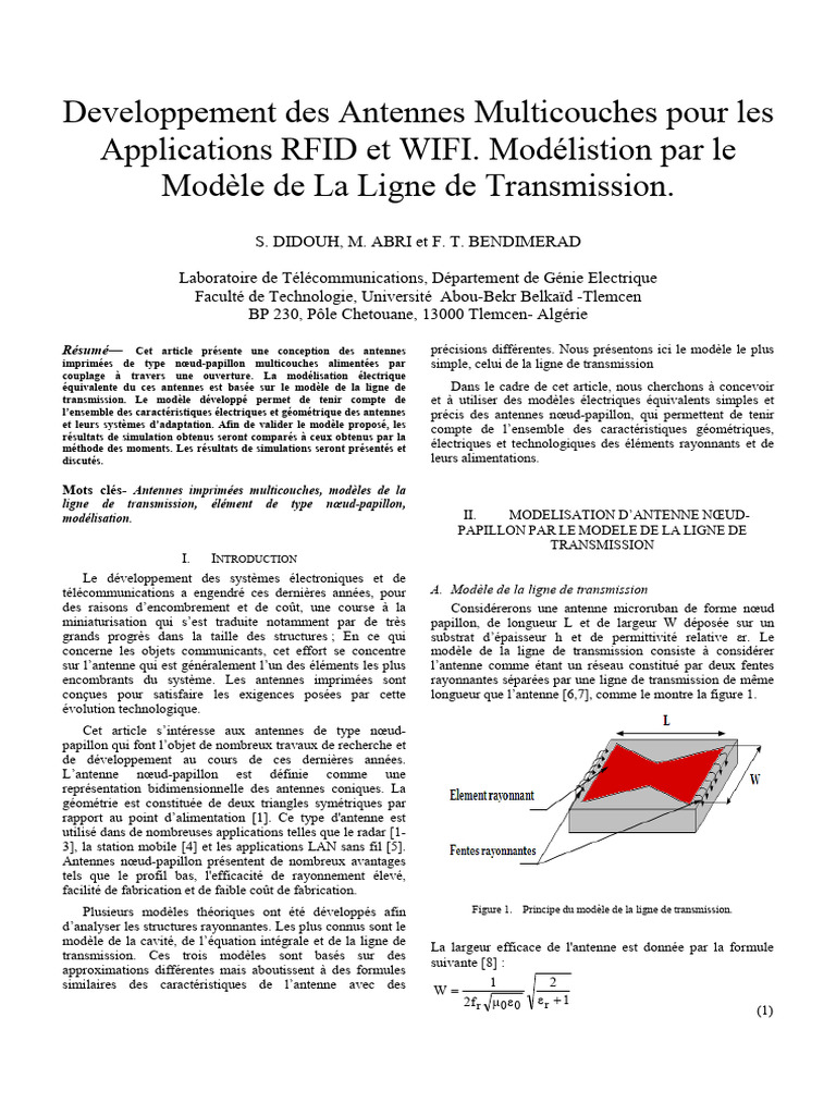 Didouh Guelma | PDF | Antenne (Radio) | Réflexion (physique)