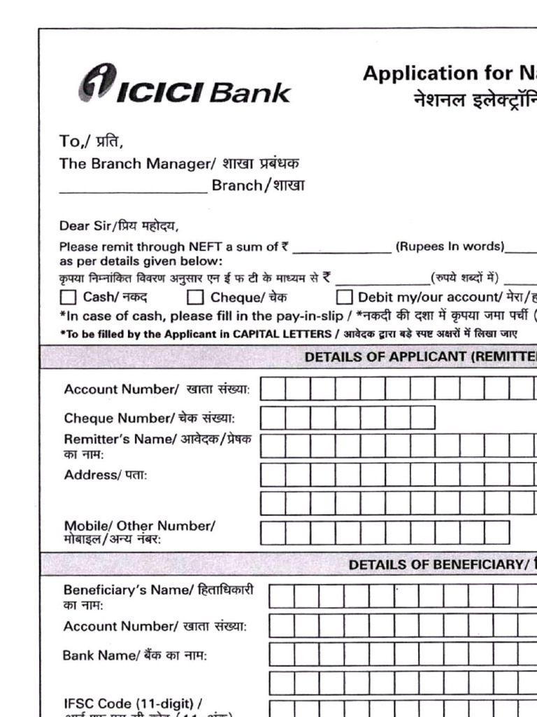 Instapdf - in Icici Neft Form 426 | PDF