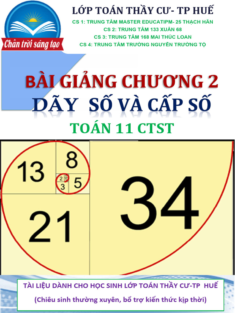 Bai Giang Day So Cap So Cong Va Cap So Nhan Toan 11 CTST | PDF