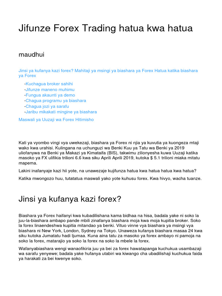 Learn Forex Trading Step Step | PDF