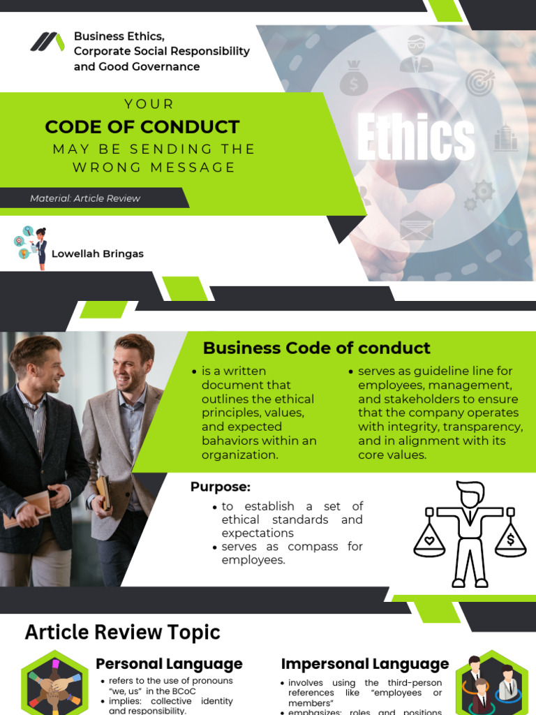 Business Ethics Report | PDF | Business Ethics | Regulatory Compliance