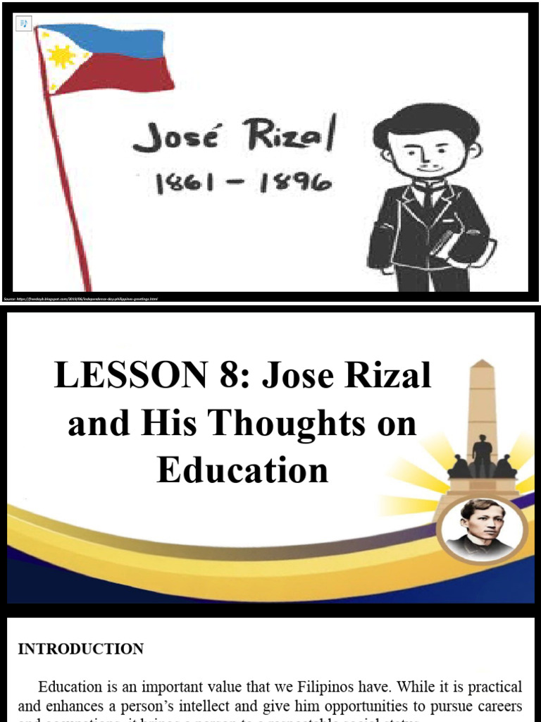 GEd 103 Lesson 8 Jose Rizal and His Thoughts On Education | PDF ... GEd 103 Lesson 8 Jose Rizal and His Thoughts On Education | PDF ...