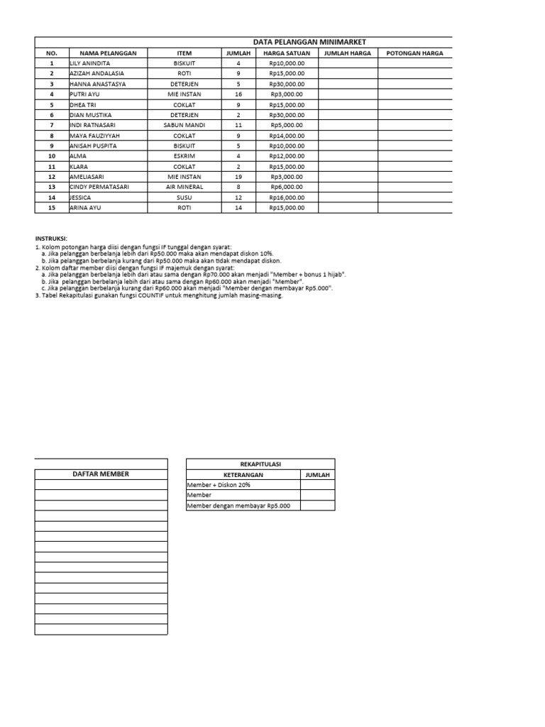 Data Mentah Untuk Tugas Akhir | PDF