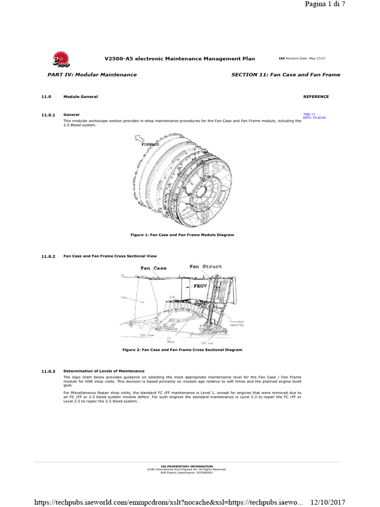 V2500-A5 Fan Case Maintenance Guide | PDF | Valve | Mechanical Engineering