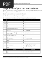 End of Unit 8 Test Answers | PDF