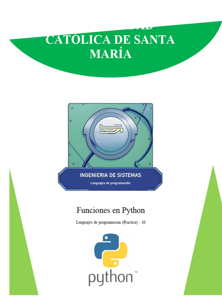 LPI Sesión 1 Funciones Python II Parte | PDF | Función (Matemáticas) | Python (lenguaje de ...
