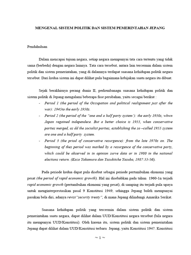 Mengenal Sistem Politik Dan Sistem Pemer | PDF