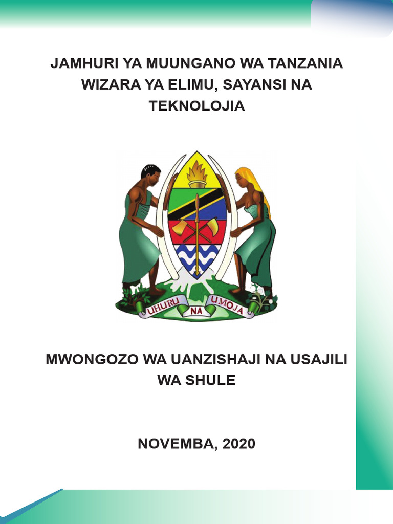 Mwongozo Wa Usajili Wa Shule | PDF