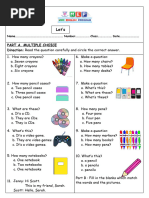 Let’s Go 2 Unit 2 Test: Vocabulary Quiz | PDF