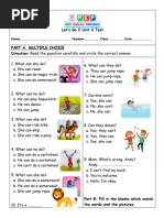 Let's Go 2 Unit 2 Test | PDF