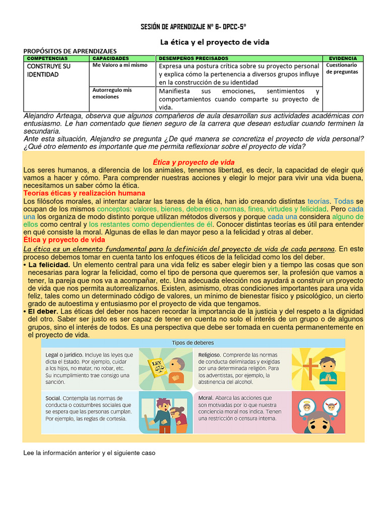Actividad 6 Dpcc Pdf Felicidad Vida 7354