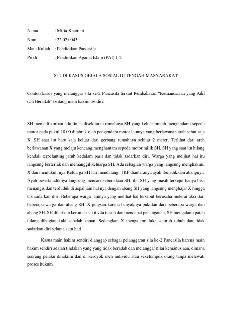 Studi Kasus Pancasila | PDF