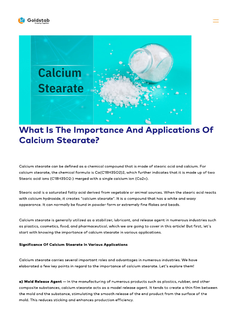Cal Stearat | PDF