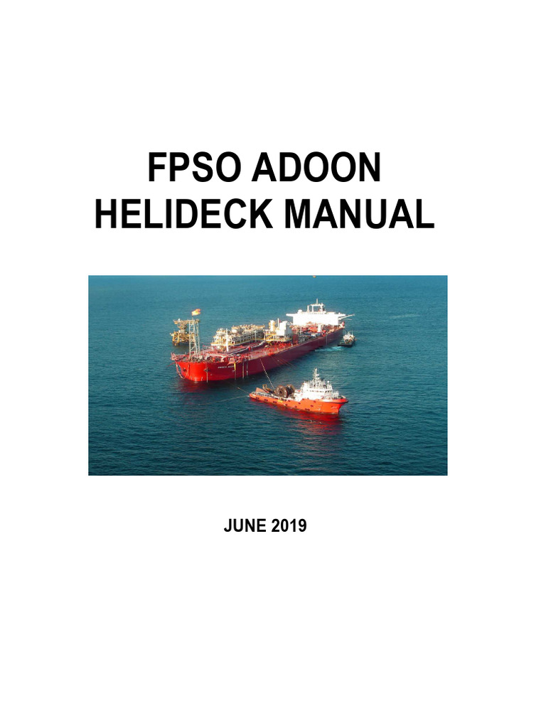 YMS-OP-1188 ADOON HELIDECK MANUAL 2019 Approved | PDF | Aviation