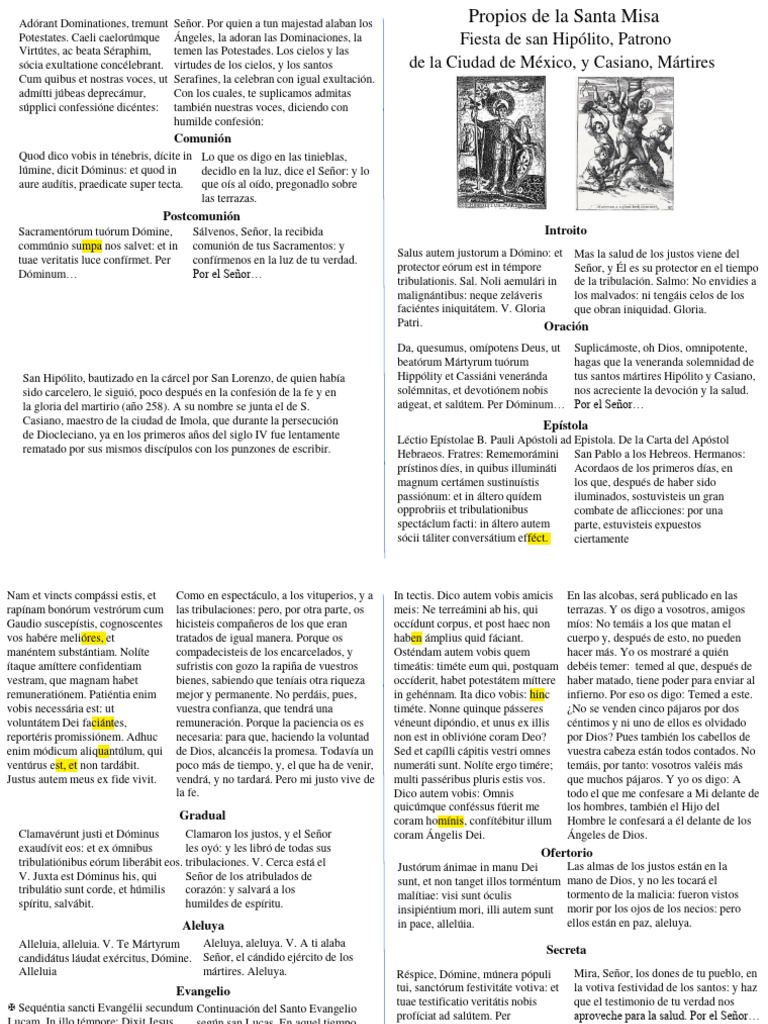 Santos Hip Lito y Casiano M Rtires-Derik-Lap-Tab | PDF | Teología | Contenido bíblico
