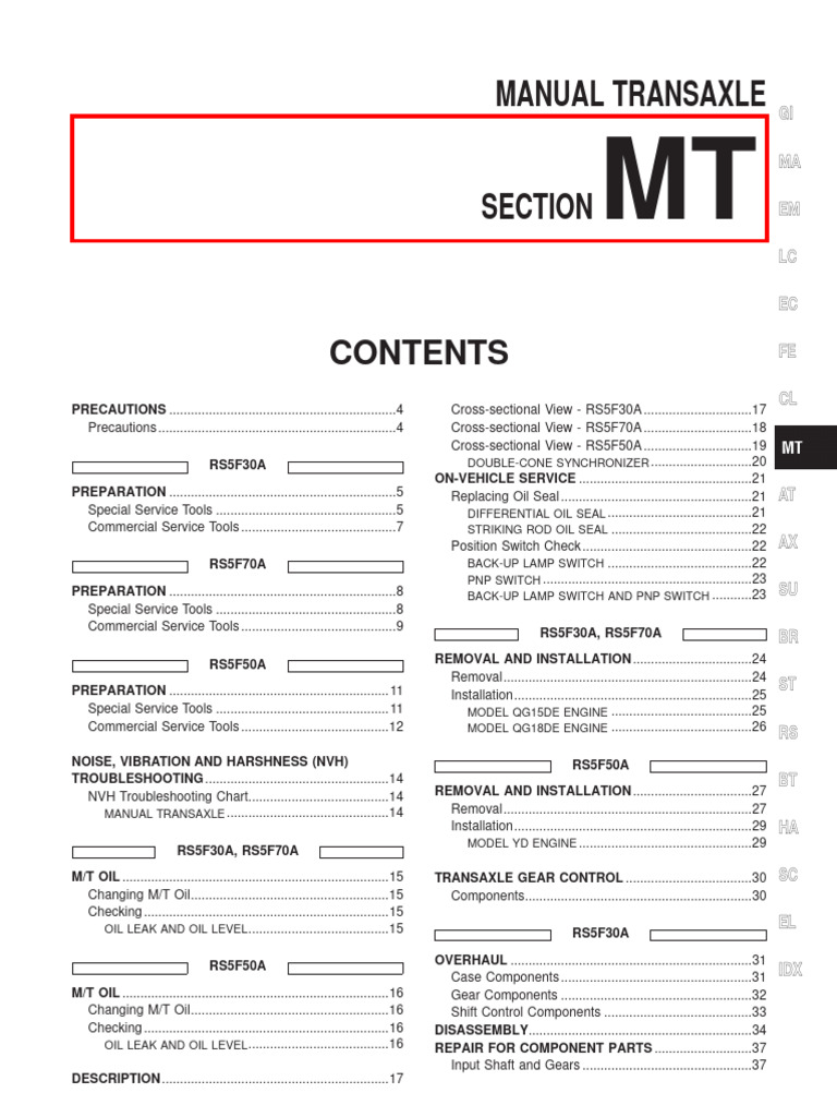 MT 5mt | PDF | Manual Transmission | Axle