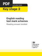 2022 Key Stage 1 English Reading Mark Schemes | PDF
