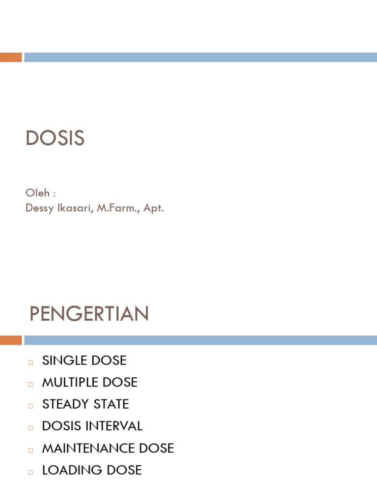 Dosis Obat untuk Anak dan Dewasa | PDF | Kesehatan Holistik