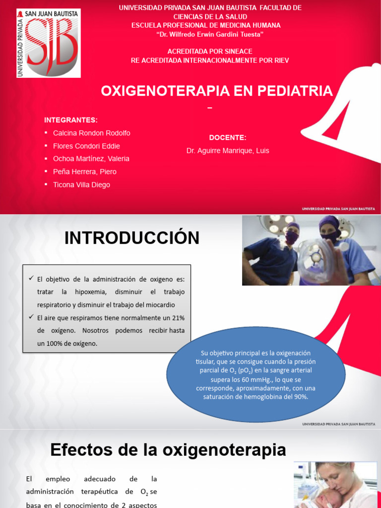 OXIGENOTERAPIA | PDF | Oxígeno | Enfermedad pulmonar obstructiva crónica