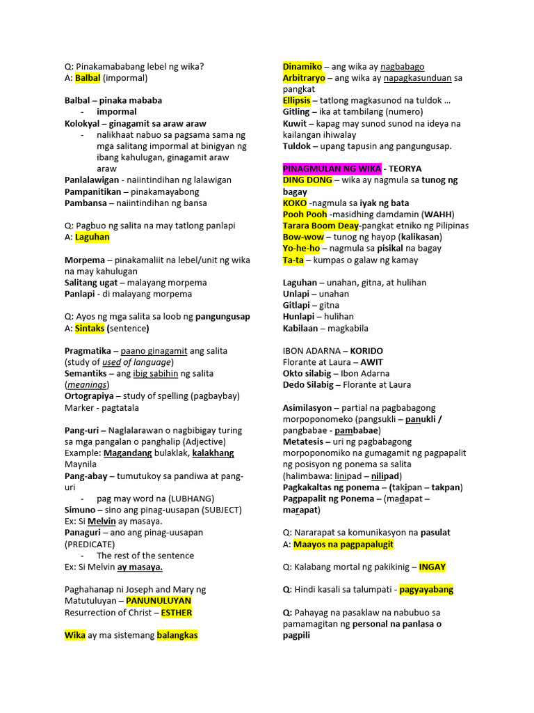 Gen Ed Filipino PDF | PDF