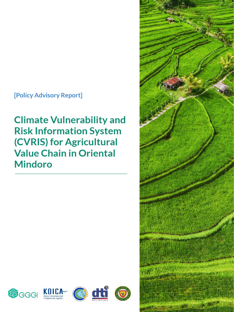Policy Advisory Report For The Development of Climate Vulnerability and ...