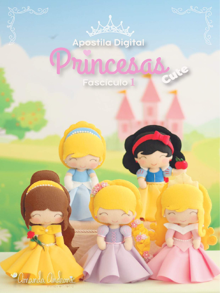 Princesas Mimos Da Amanda - Todas 9 | PDF | Papel | Roupas