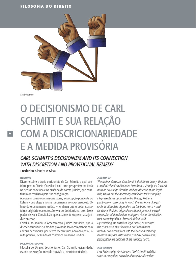O Decisionismo de Carl Schmitt | PDF | Constituição | Legitimidade ...