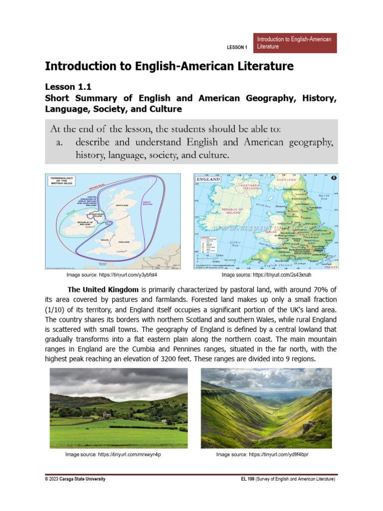 Introduction to English-American Literature | PDF | Kingdom Of England ...