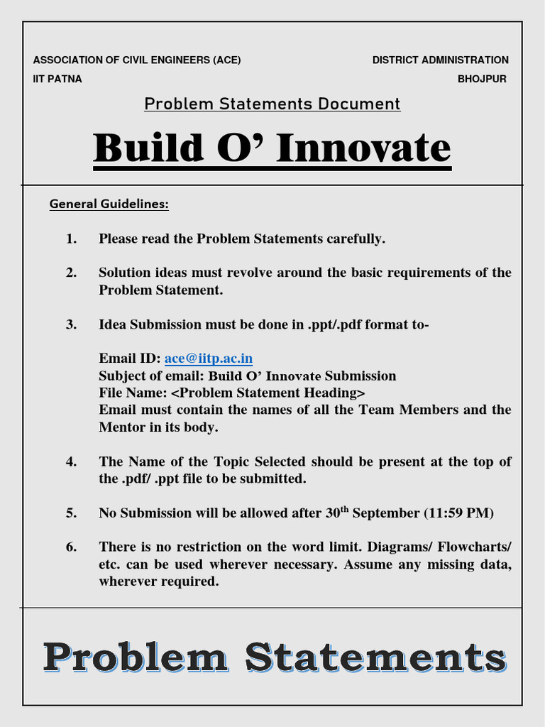 Problem Statements | PDF | Sewage Treatment | Agriculture
