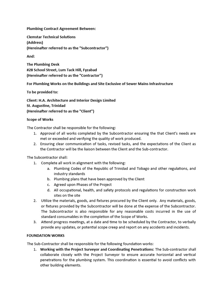 Contract Document | PDF