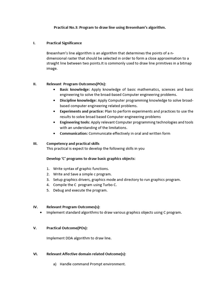 Practical 3 CGR PDF | PDF | Engineering | Algorithms