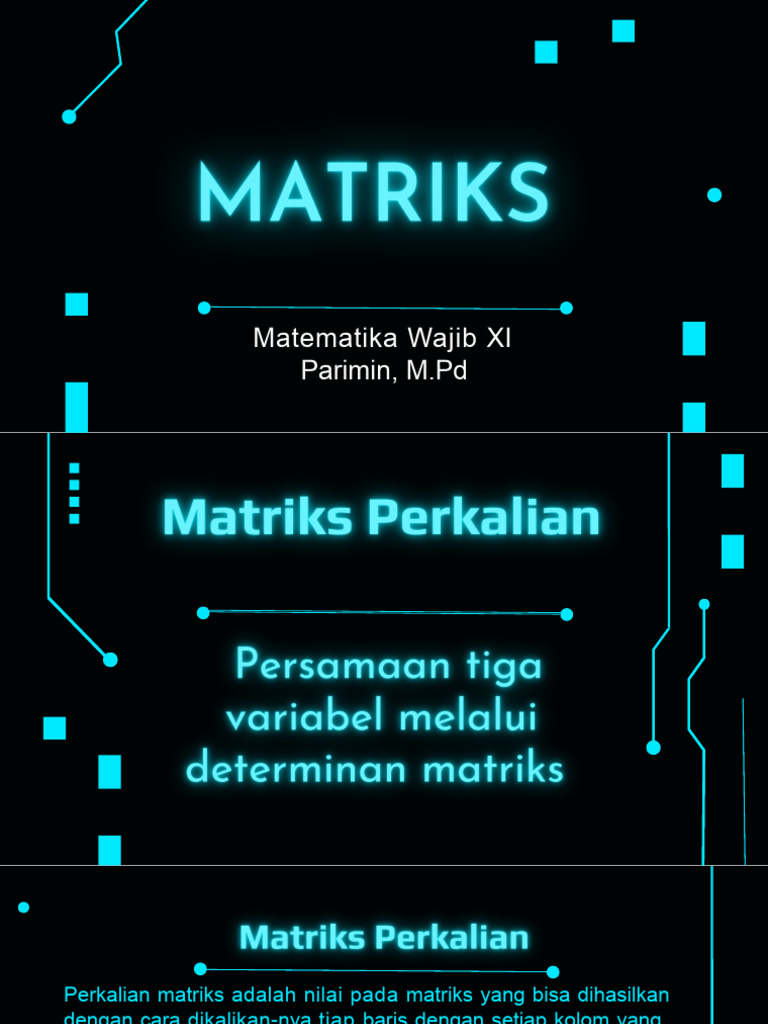 Power Point Matematika Matriks | PDF