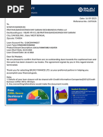 Letter From Yes Bank For Foreclosure of Loan (Account No ...