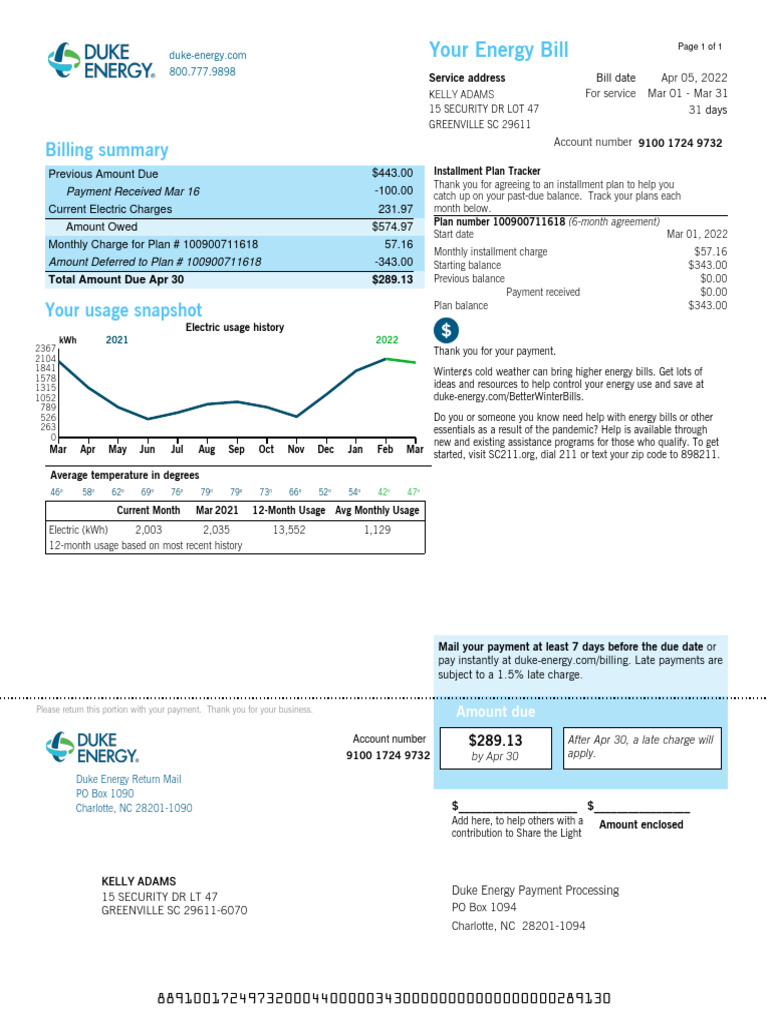 Duke Energy Utility | PDF