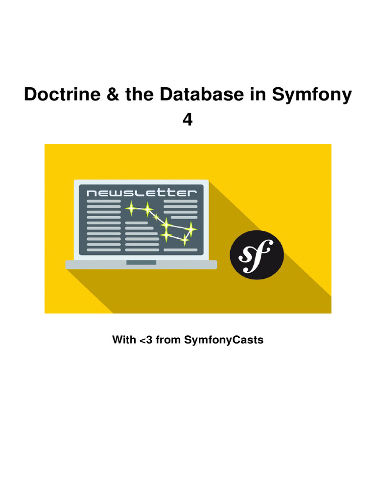 Course Symfony4 Doctrine Pdf Databases Php