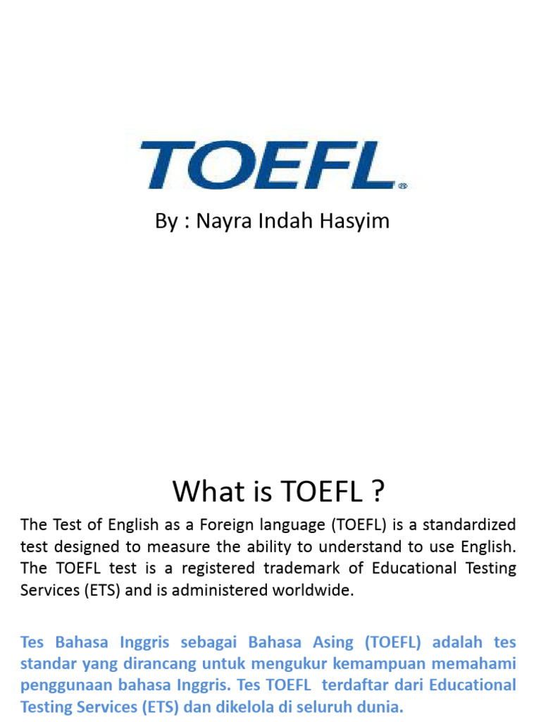Introduction TOEFL | PDF
