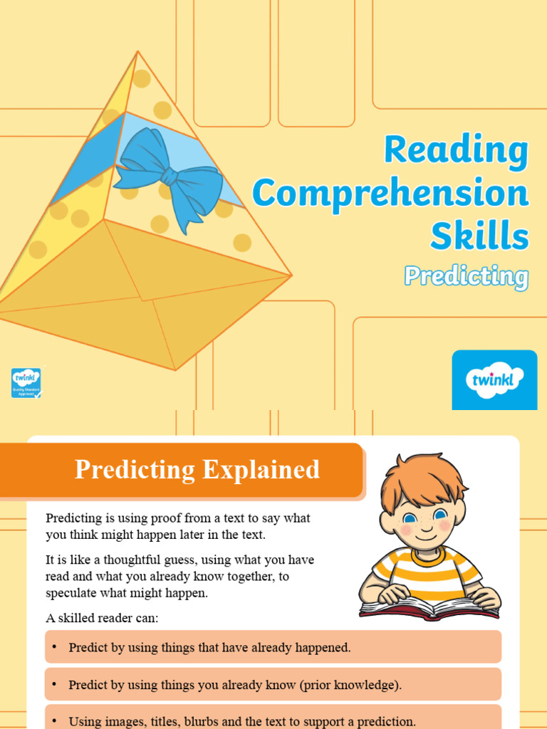 T3 Reading Comprehension Skills - Predicting 2023 | PDF | Knowledge | Reading Comprehension