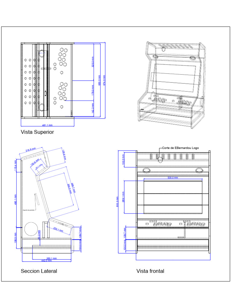 Planos Arcade 2.0 Enrique | PDF