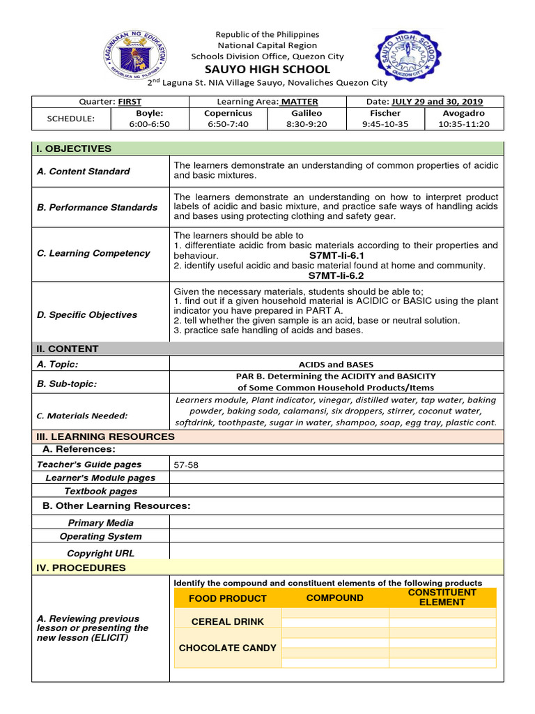 DLP 7 - Acids and Bases | PDF