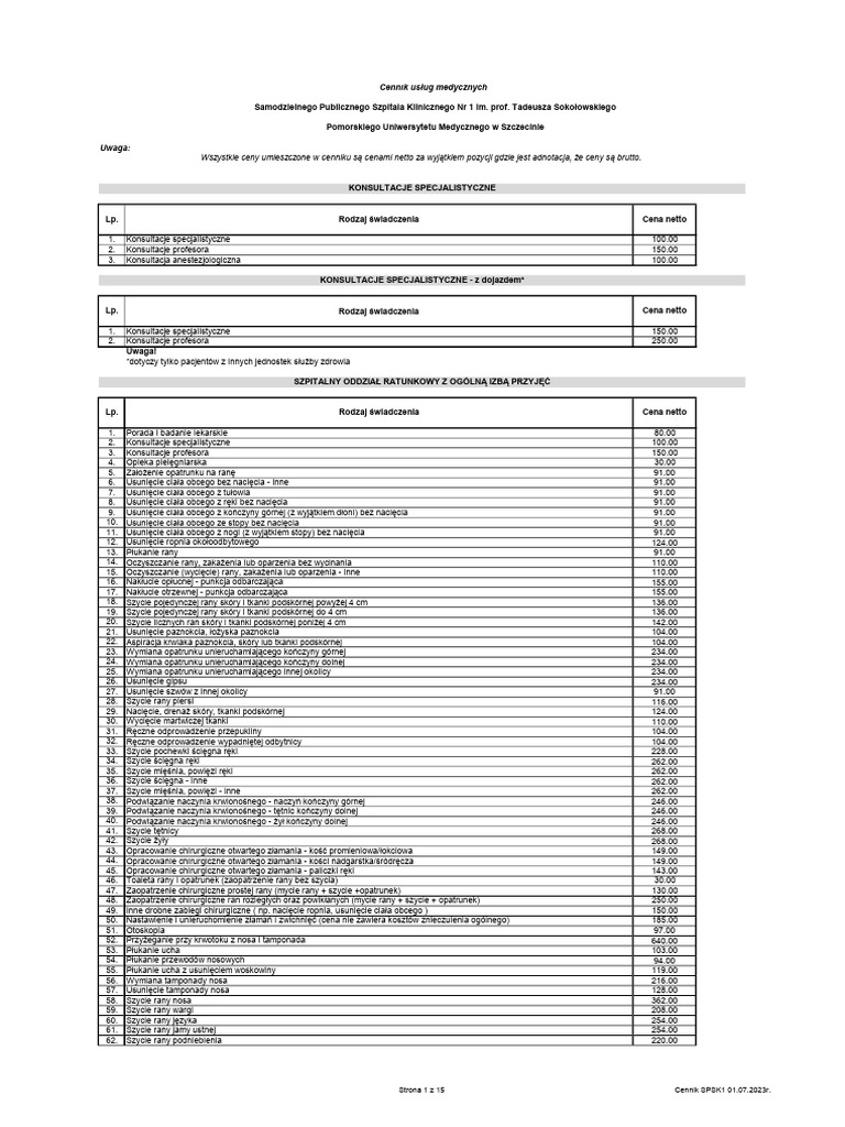 Cennik spsk1 2023.07.01 | PDF