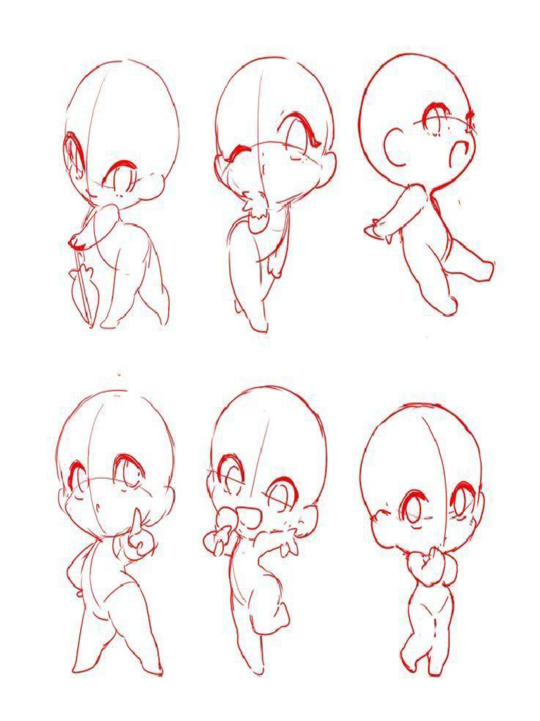 Boceto de Dibujos Chibi | PDF