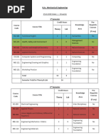 Mechanical Engineering Flowchart | PDF | Course Credit | Mathematics