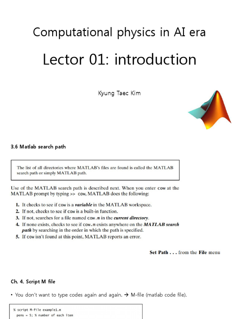 Lec02 Script M File Array | PDF | Matlab | Software Engineering