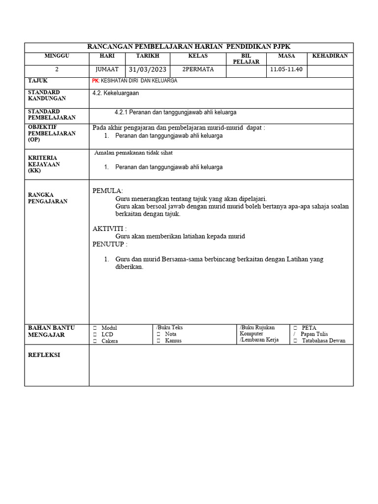 RPH PJPK T2P Ju | PDF
