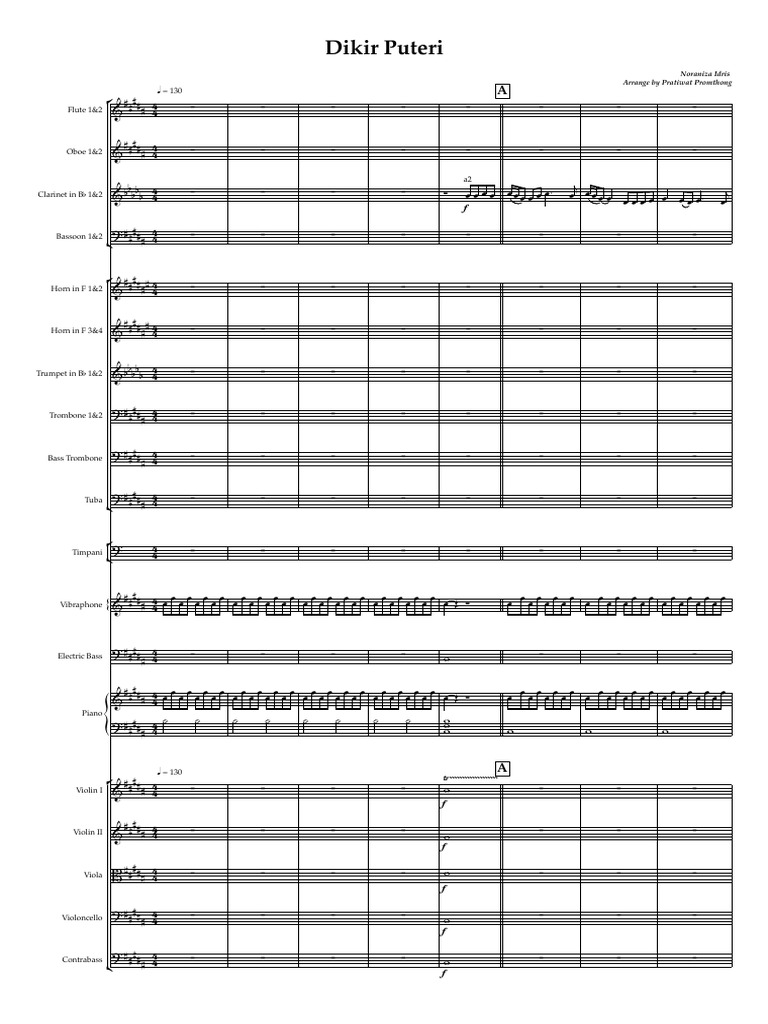 Dikir Puteri - Full Score | PDF