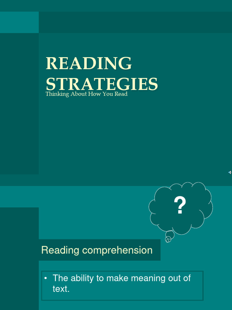 Reading Strategies | PDF Reading Strategies | PDF
