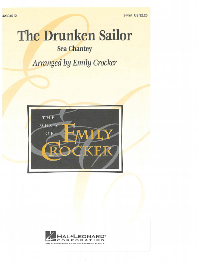 The Drunken Sailor TB | PDF