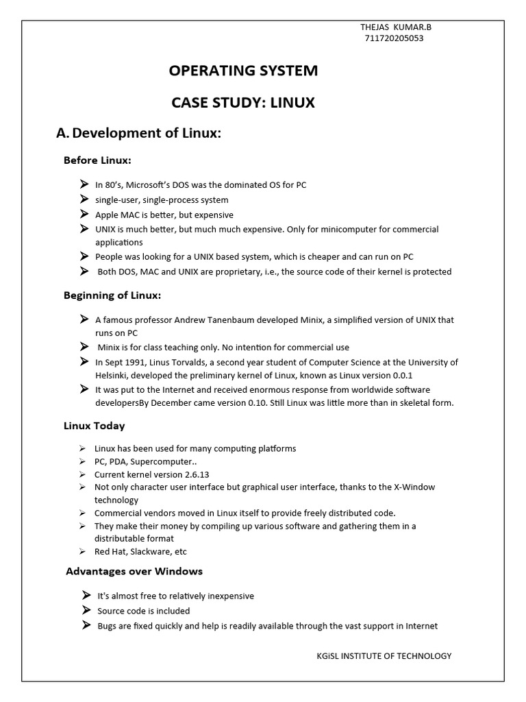 Linux Case Study | PDF Linux Case Study | PDF