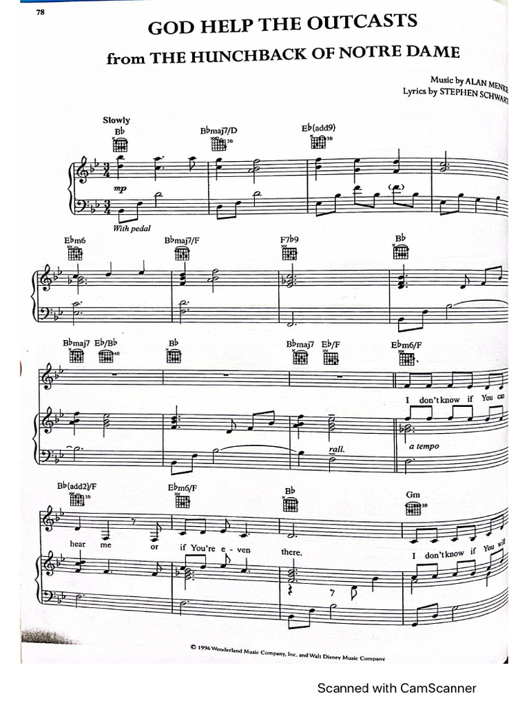 God Help The Outcasts (Modified) Sheet Music | PDF