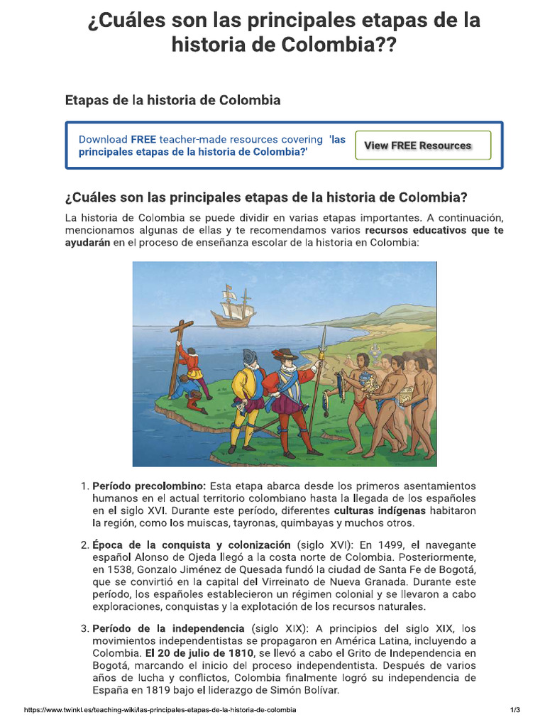 Historia de Colombia | PDF
